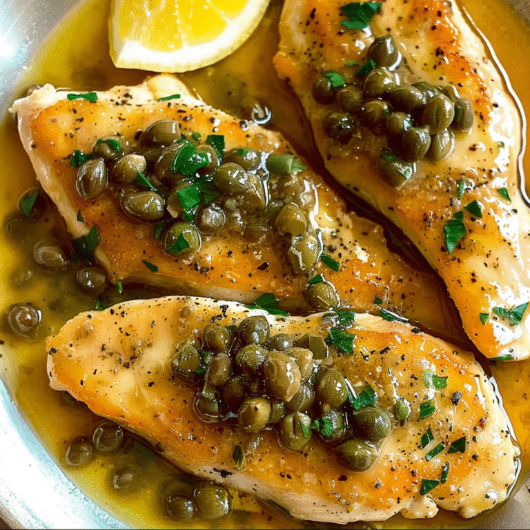 Chicken Piccata with Lemon & Capers